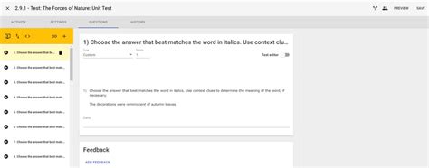assessment activity editor pearson connexus support