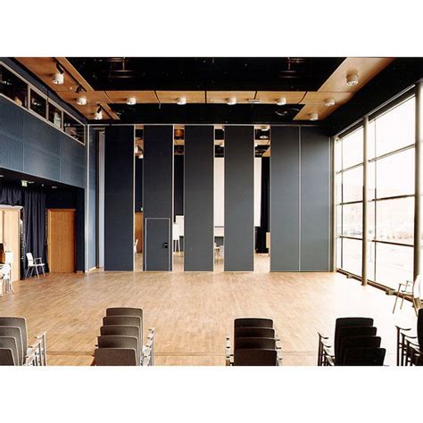 Mobile Folding Partition Walls Commercial Melamine Meeting Room Sliding