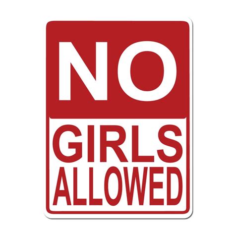 No Girls Allowed Sign Etsy