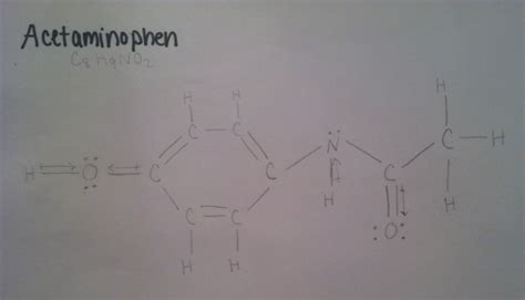Lewis Structure Acetaminophen