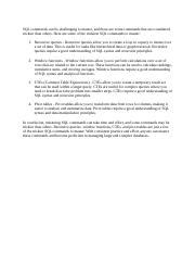 Most Challenging Sql Commands Docx Sql Commands Can Be Challenging To