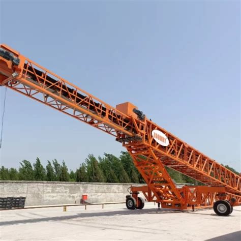 Barge Ship Loading Conveyor Mobile Ship Conveyor Mining Stacker Conveyor And Radial Conveying