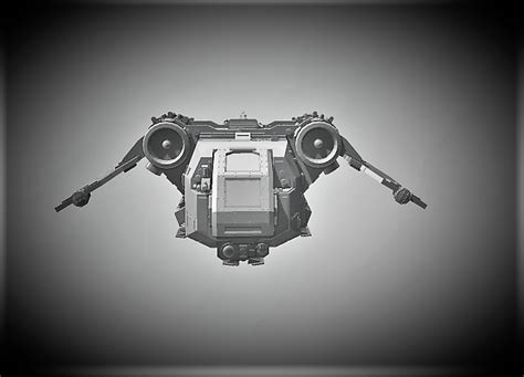 Stl File Arvos Lander Troop Transport Flyer・3d Printable Model To