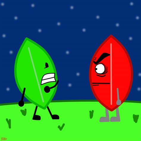 Bfdi Leafy Meets Evil Leafy By Rt18 On Deviantart