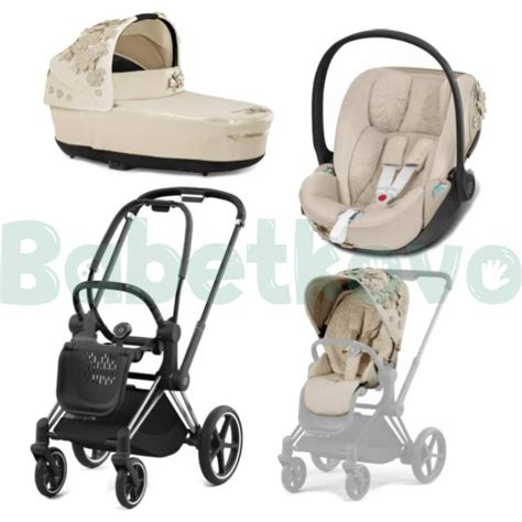 Cybex 3 Set Priam Simply Flowers Nude Beige
