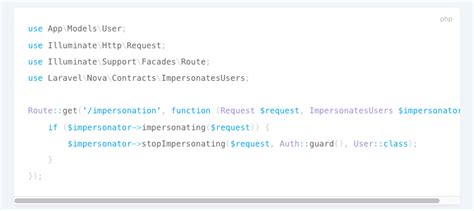 Nova 4 Docs Isimpersonating · Issue 3840 · Laravelnova Issues · Github
