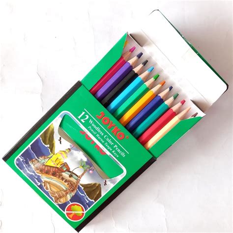 Jual Pensil Warna Joyko Pendek 12warna Shopee Indonesia