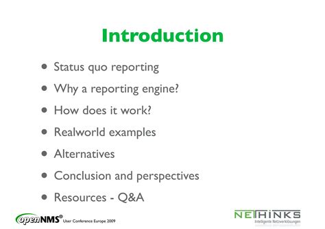 Ouce Reporting Enhancements In Opennms Ppt