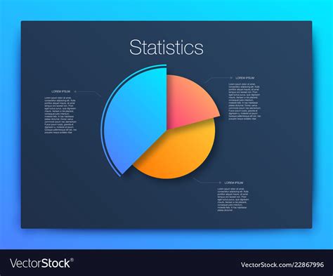 Dashboard Infographic Template With Modern Design Vector Image