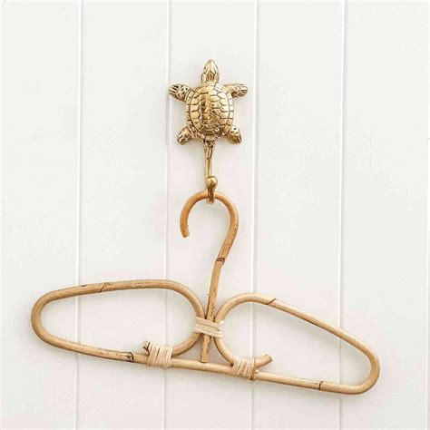 Turtle Brass Wall Hook Stitch And Straw
