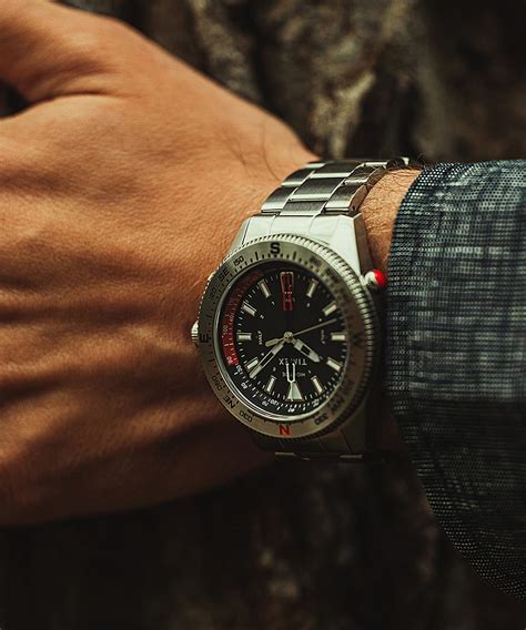 Expedition North Tide Temp Compass 43mm Stainless Steel Bracelet Watch