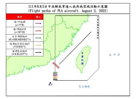 裴洛西訪台這一天 共軍21架軍機侵擾我西南空域 政治 中時