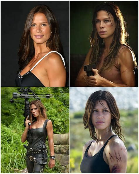 Celebrity Rhona Mitra As Major Eden Sinclair In The Film Doomsday