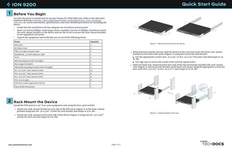 Paloalto Networks Techdocs Ion 9200 Quick Start Manual Pdf Download