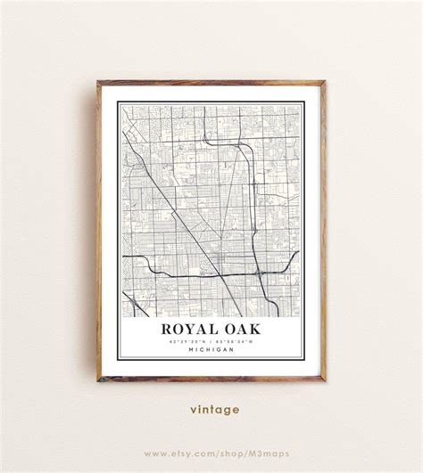 Royal Oak Michigan Map Royal Oak Mi Map Royal Oak City Map Royal Oak