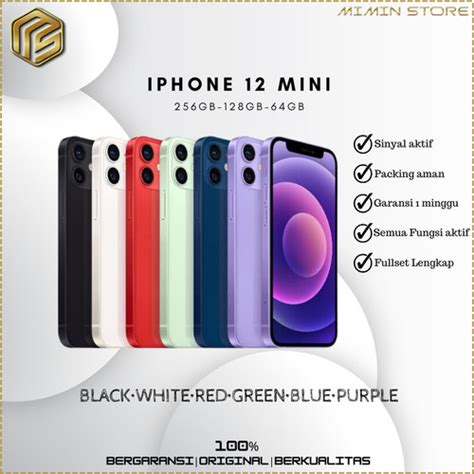 Jual IPhone 12 Mini 64GB 128GB 256GB Fullset Second Mulus 100 Original