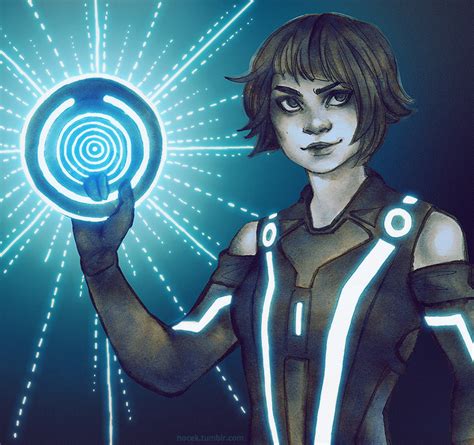 Tron Lives On Tumblr Quorra Themed Experiment With Fountain Pen Ink I