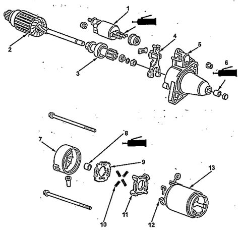 Starter — Disassembly And Assembly Honda Fit 1 2001 2008 Power Unit