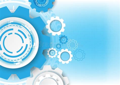 Gear Circuit Technology Background Stock Vector Illustration Of Business Communication 182411703