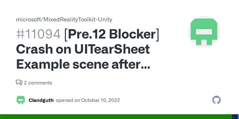 Pre12 Blocker Crash On Uitearsheet Example Scene After Moving To Another Example Scene