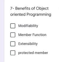 Answered Benefits Of Object Oriented Bartleby