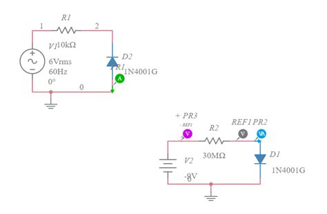 Diode Circuit Multisim Live