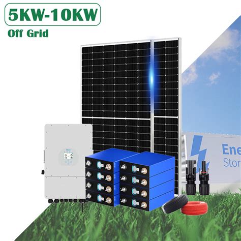 Hybrid Solar Power System 3000W 5000W 8000W 10000W Off Grid Solar Panel System For Home With