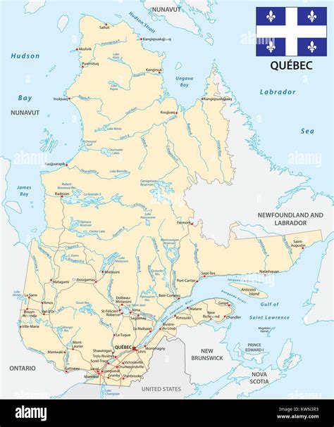 Canada Quebec Hudson Bay Stock Vector Images Alamy