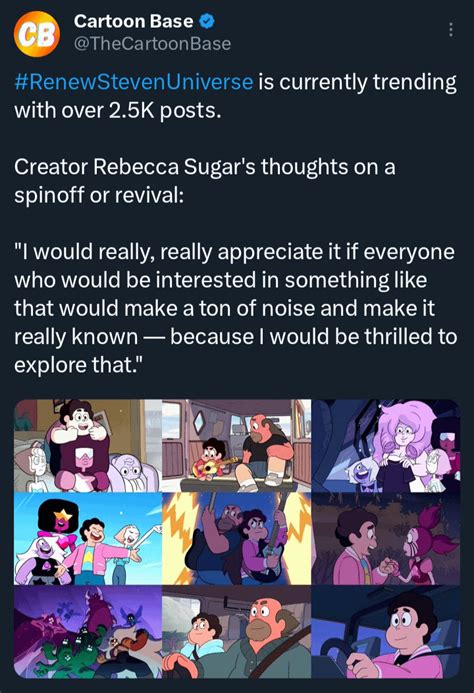 Do You Want Steven Universe To Return R Renewstevenuniverse