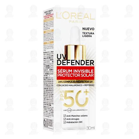 Sérum Loréal Paris Uv Defender Invisible Protector Solar Fps50 30 Ml