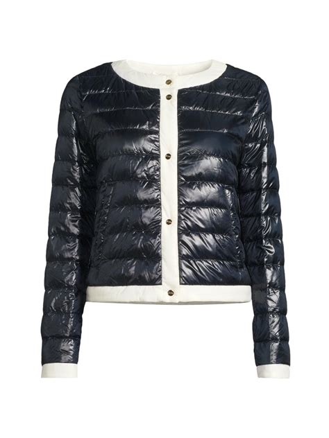 Herno Shiny Contrast Zip Jacket Saks Fifth Avenue