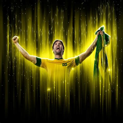 Jogador De Futebol Brasileiro Foto Premium