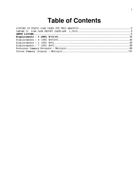 Caesar Ii Stress Report Pdf Youngs Modulus Elasticity Physics