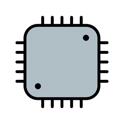 Processor Icon Vector Illustration Vector Art At Vecteezy