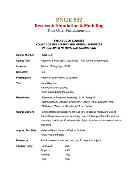 Pdf Reservoir Simulation And Modeling Part One Fundamentals · Reservoir Simulation And Modeling