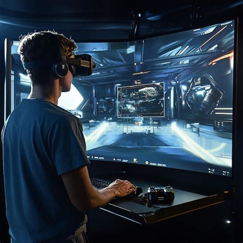 A Virtual Reality Setup With Immersive Environments And Cuttingedge Technology Premium Ai