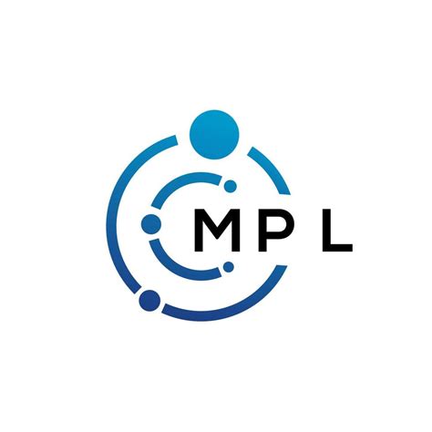 Mpl Letter Technology Logo Design On White Background Mpl Creative