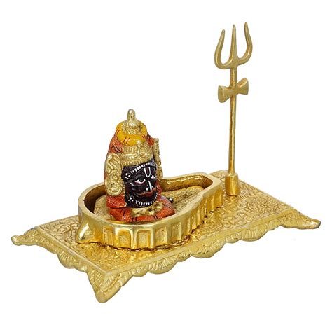 Webelkart Premium White Metal Colored Lord Shiva Statuemahakaal