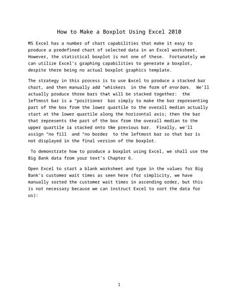Docx~eweaver4how To Make A Boxplot