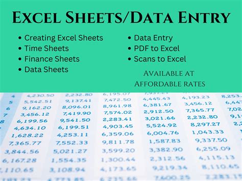 A Professionally Setup Excel Sheet And Data Entry Upwork