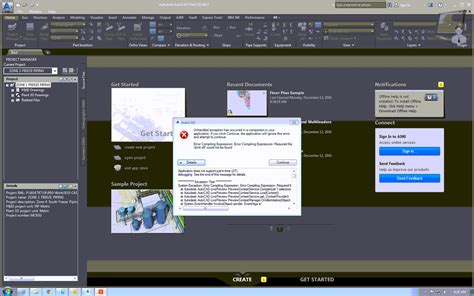 solved autocad plant 3d 2017 unhandled exception has occurred required