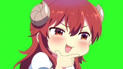 [Machikado Mazoku] Shamiko heh heh heh [Green Screen] - YouTube
