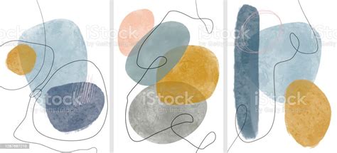 창조적 인 미니멀 한 손 의 세트 페인트 추상 예술 배경 벡터 일러스트레이션 거친에 대한 스톡 벡터 아트 및 기타 이미지