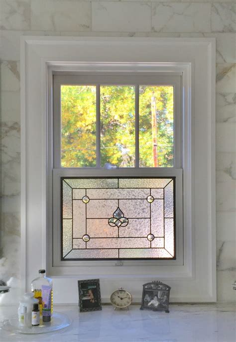 Bathroom Stained Glass Not Just For More Privacy Custom Stained Glass