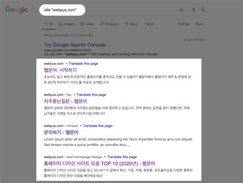 구글 Seo 검색엔진최적화 완벽 가이드 웹퍼스