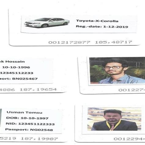 Scan Of The Printed RFID Tag Card Download Scientific Diagram