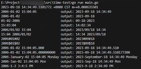 GO 中的时间操作time dateparseGO 基础 橙子家 博客园
