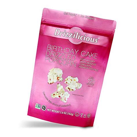 Diet Info For Birthday Cake Drizzled Popcorn Light And Fluffy White