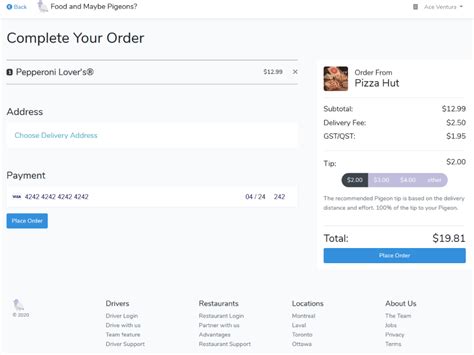 GitHub Chr Ge Why Pigeons E Commerce Website For Food Ordering