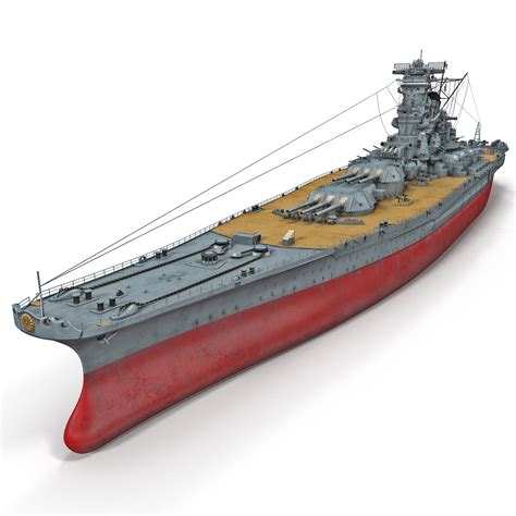 3d Japanese Battleship Yamato Model